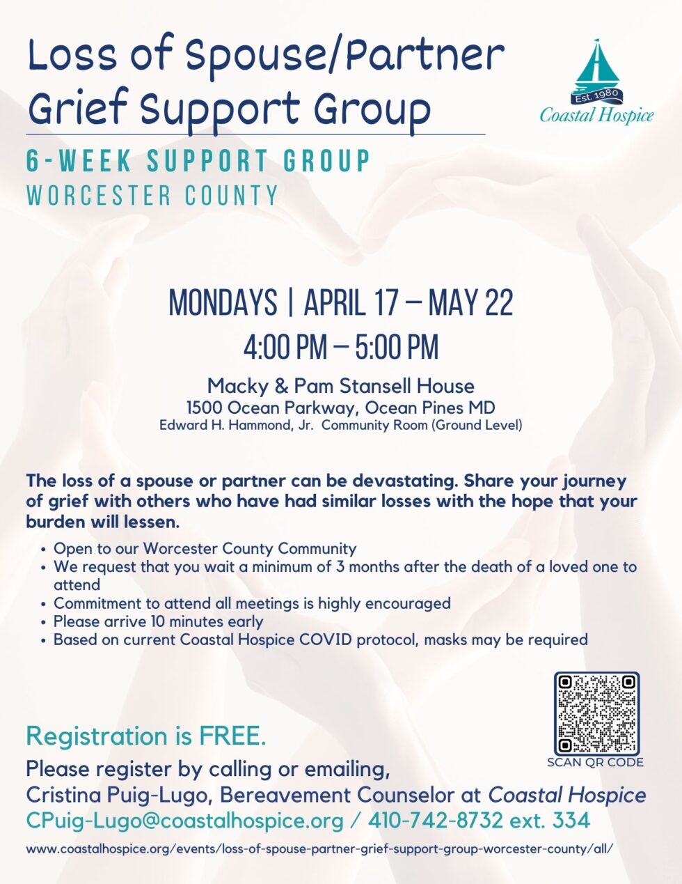 Loss of Spouse/Partner Grief Support Group - Worcester County - Coastal ...