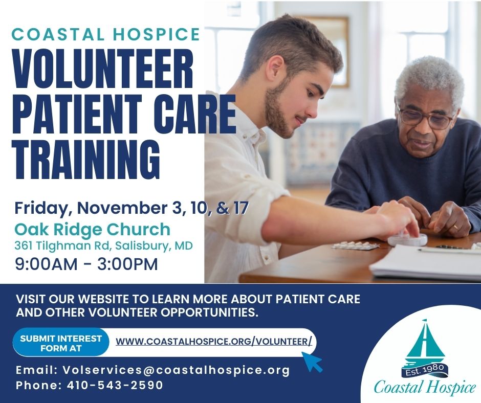 Volunteer Patient Care Training - Coastal Hospice & Palliative Care